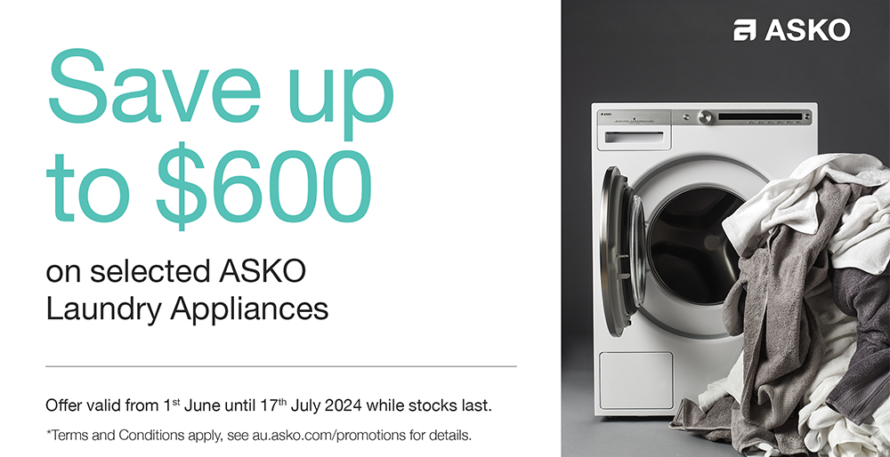 ASKO Logic 8kg Front Load Washer - White - Brisbane Appliance Sales - DA
